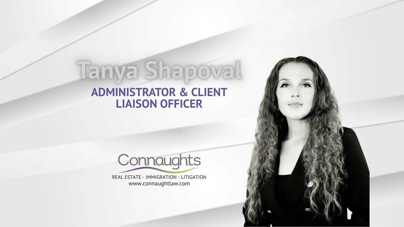 Tanya Shapoval – Client Liaison & Admin Officer | Connaughts